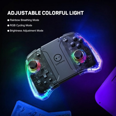 Joy-Con Bluetooth Controller Vibrant RGB